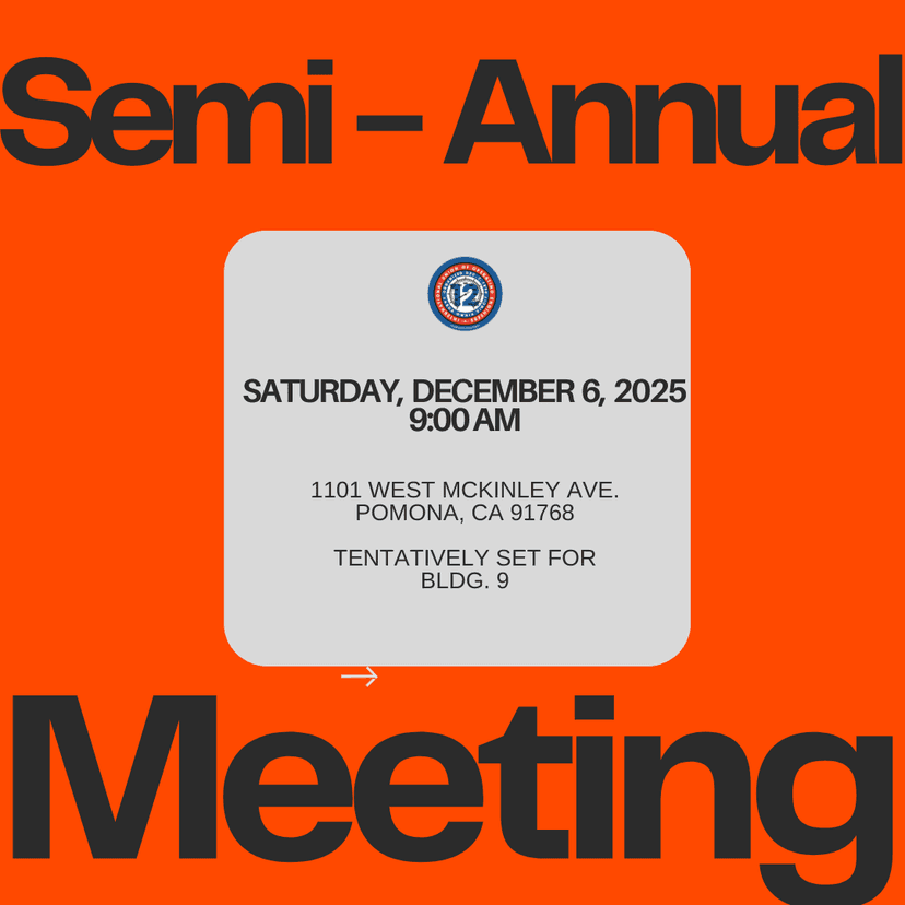 IUOE 12 | Announcements