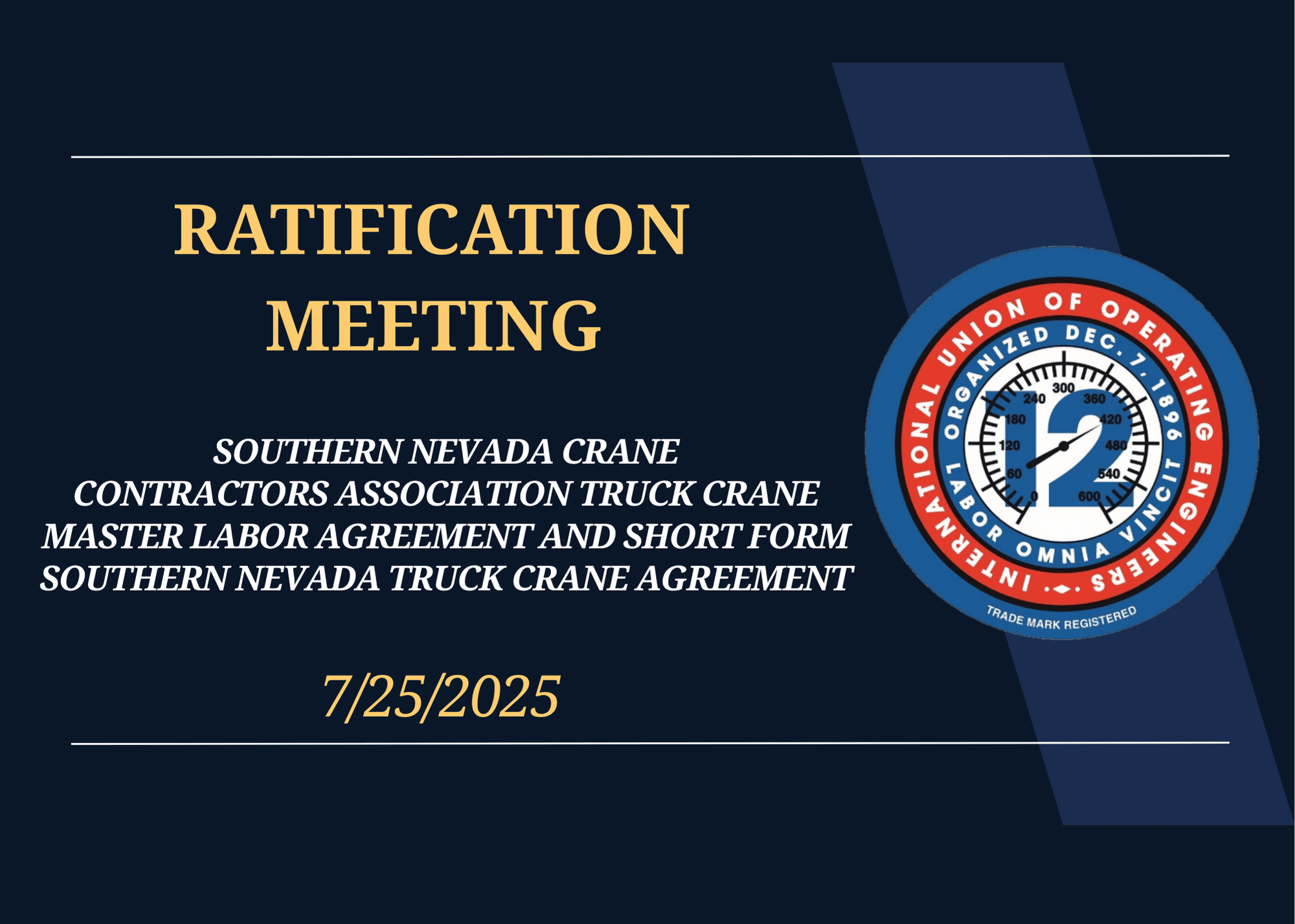 IUOE 12 | Announcements