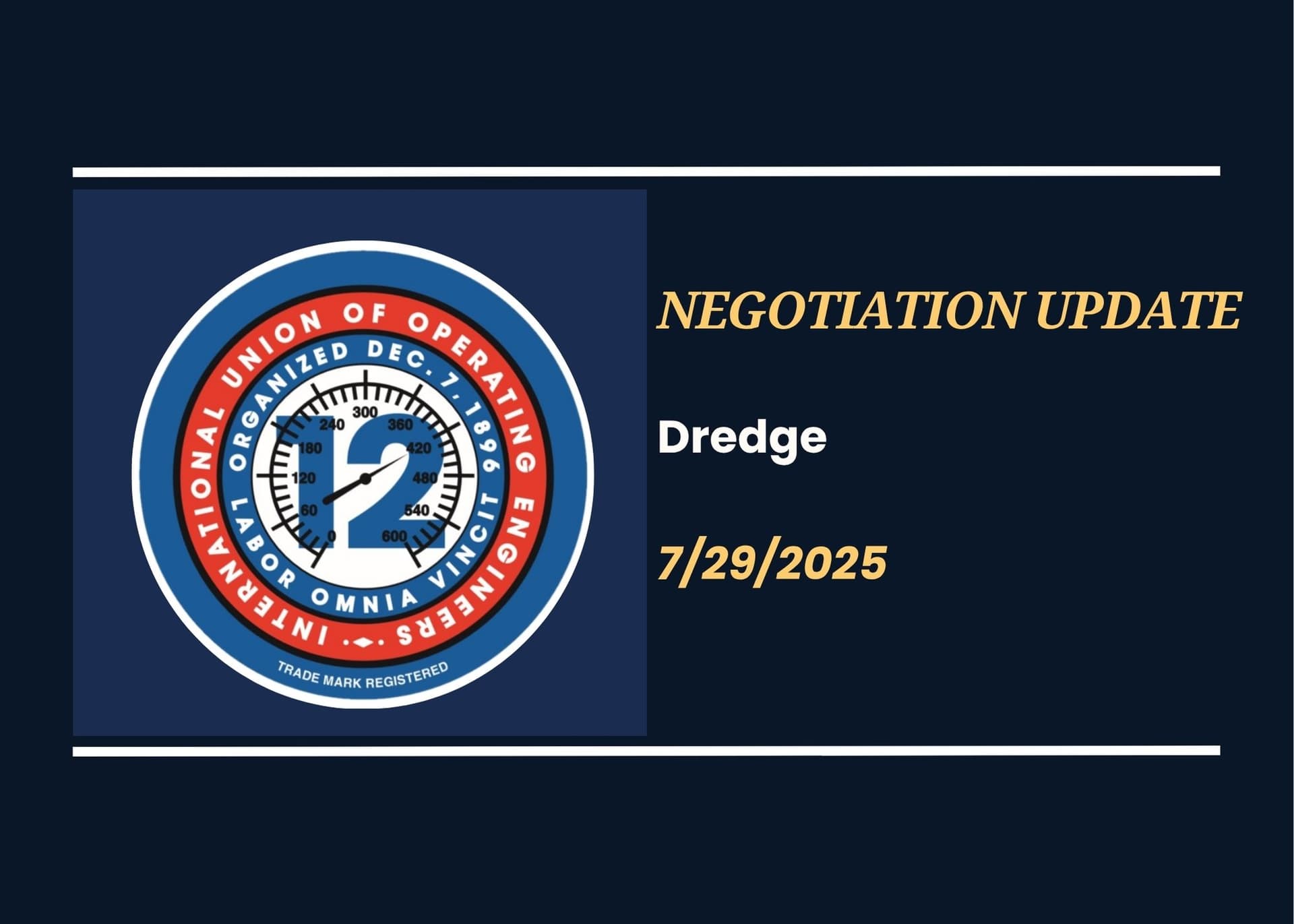 IUOE 12 | Announcements