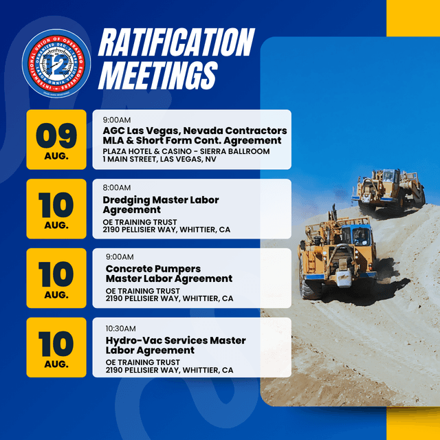 IUOE 12 | Announcements